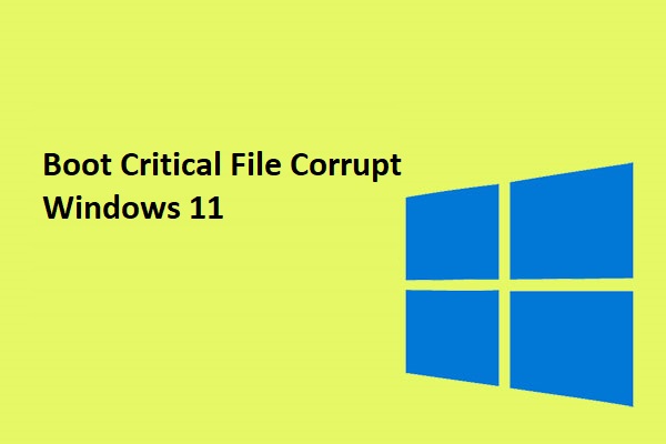 4 Wege - „Boot Critical File Corrupt“ unter Windows 11/10