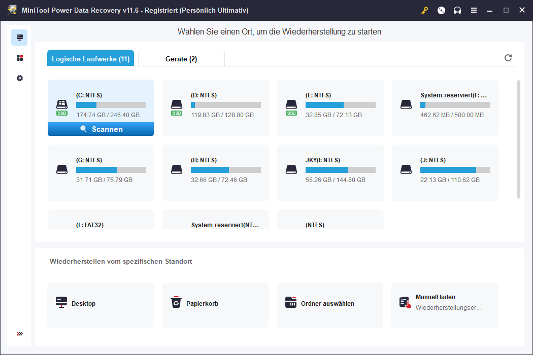 Gescannte Dokumente in Windows 11/10 finden
