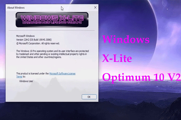 Windows X-Lite Optimum 10 V2 - ISO herunterladen & installieren