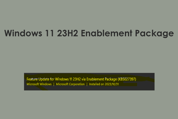 Windows 11 23H2 Enablement Package über Windows Update erhalten
