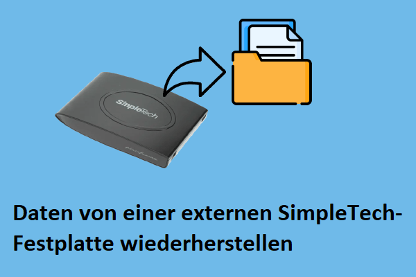 Daten von einer externen SimpleTech-Festplatte wiederherstellen