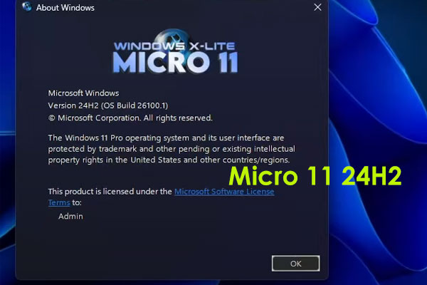 Windows X-Lite Micro 11 24H2: ISO herunterladen & installieren
