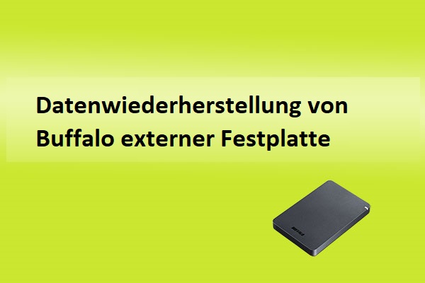Datenwiederherstellung von Buffalo externer Festplatte – Einfach