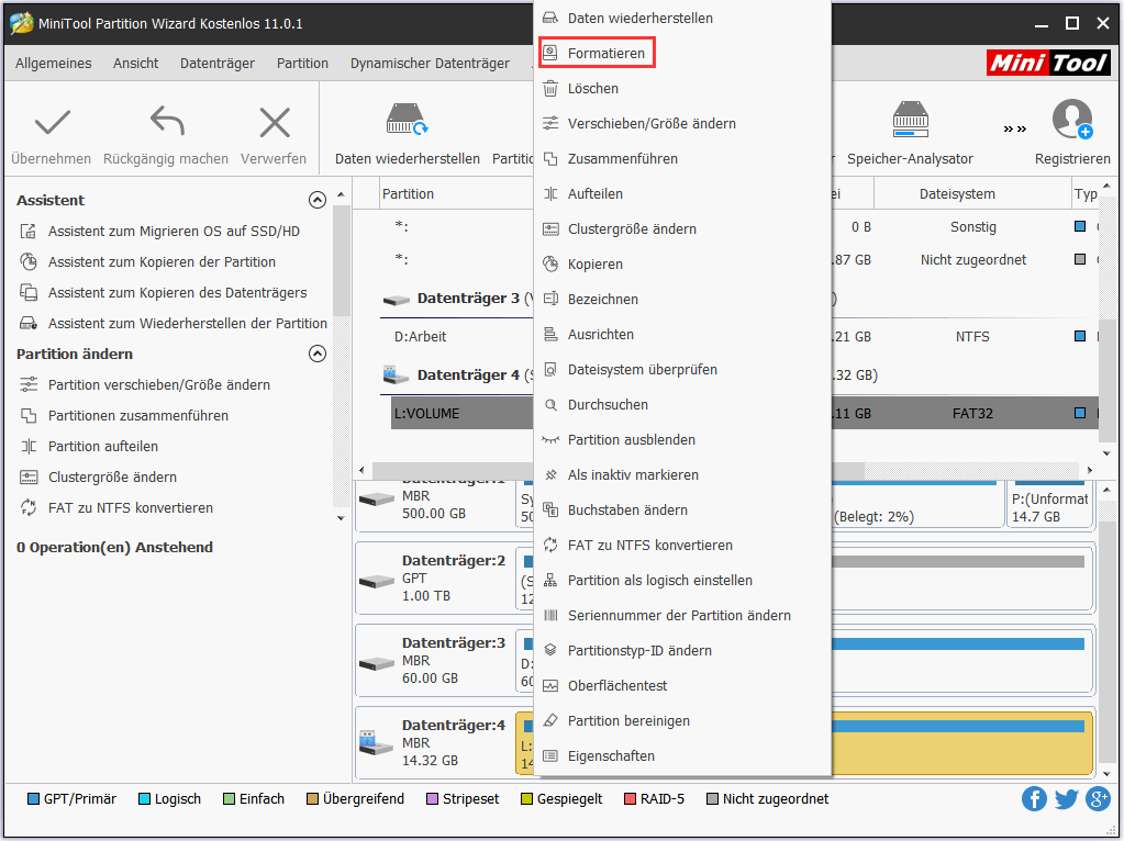 Gelöschte/formatierte Dateien aus exFAT-Partition retten - MiniTool