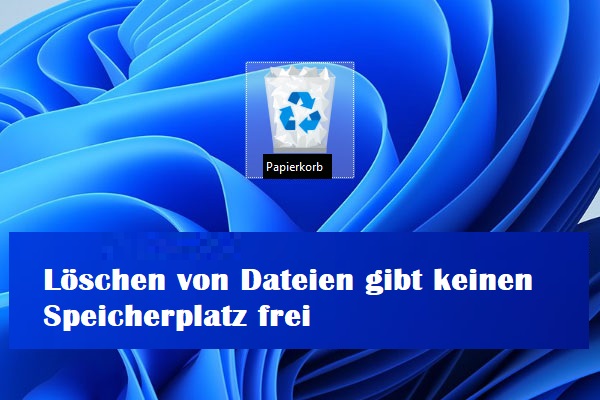 Das Löschen von Dateien gibt keinen Speicherplatz auf PC & Mac frei [2022]