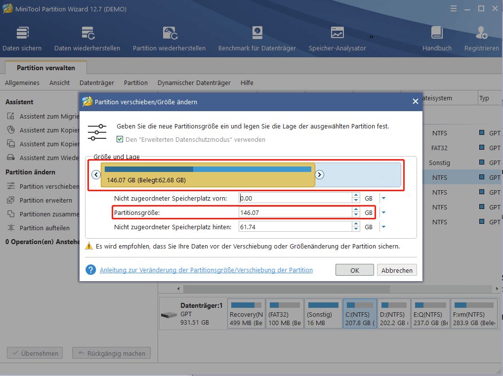 So erweitern Sie eine Partition über 16 TB in Windows - MiniTool