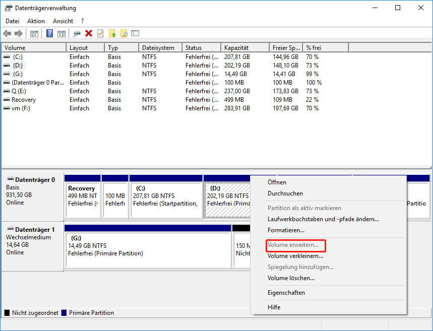 So erweitern Sie eine Partition über 16 TB in Windows - MiniTool