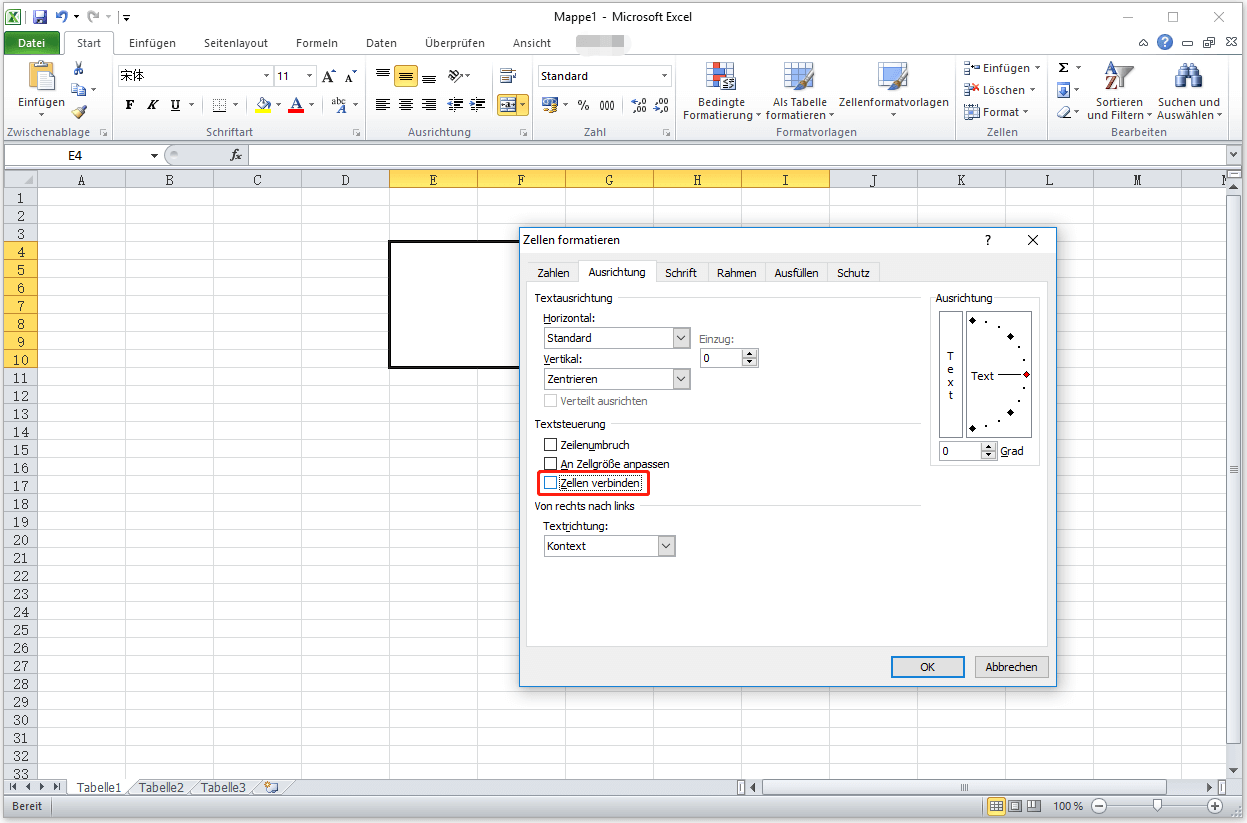 So kann man Zellen in Excel verbinden oder den Zellverbund aufheben ...