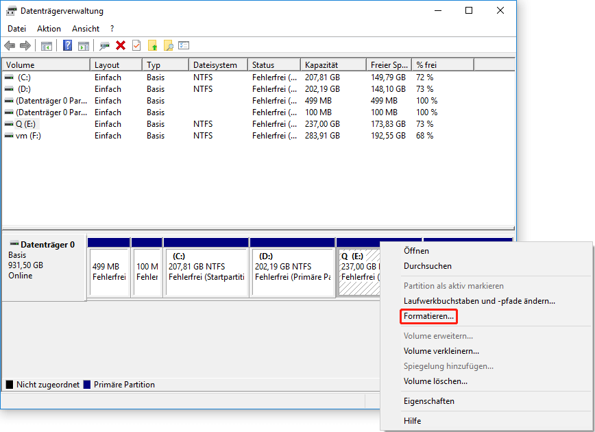 Die Partitionen nicht in Windows 11/10 angezeigt - MiniTool
