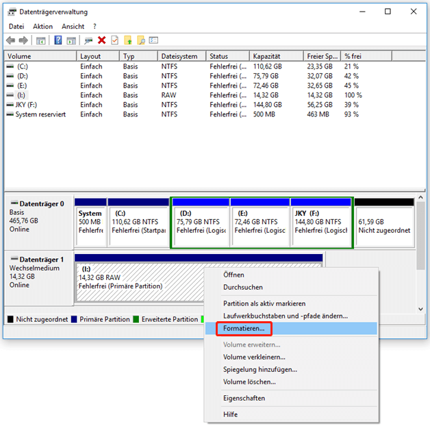 Wie kann man Daten von einem RAW-USB-Laufwerk unter Windows wiederherstellen? - MiniTool