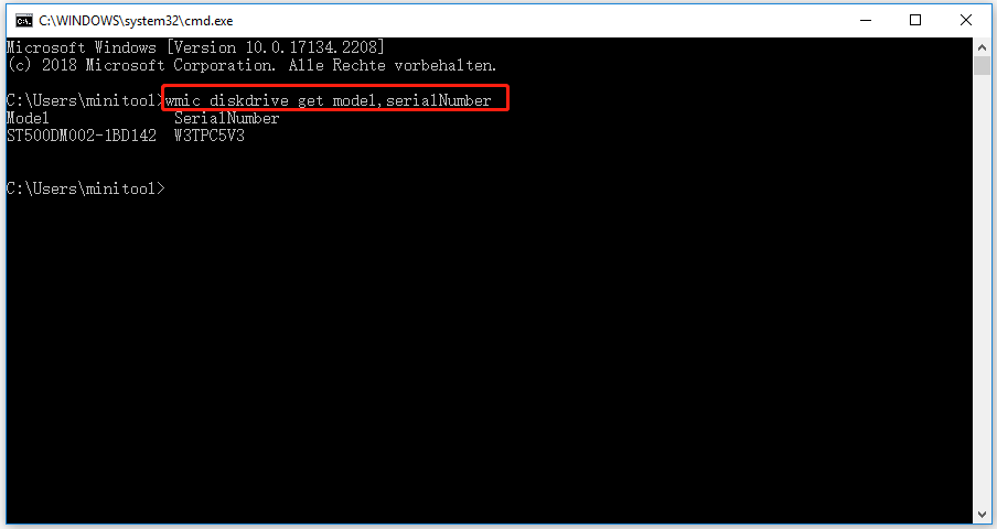 Festplattenmodell und Seriennummer in Windows 11/10 ermitteln - MiniTool