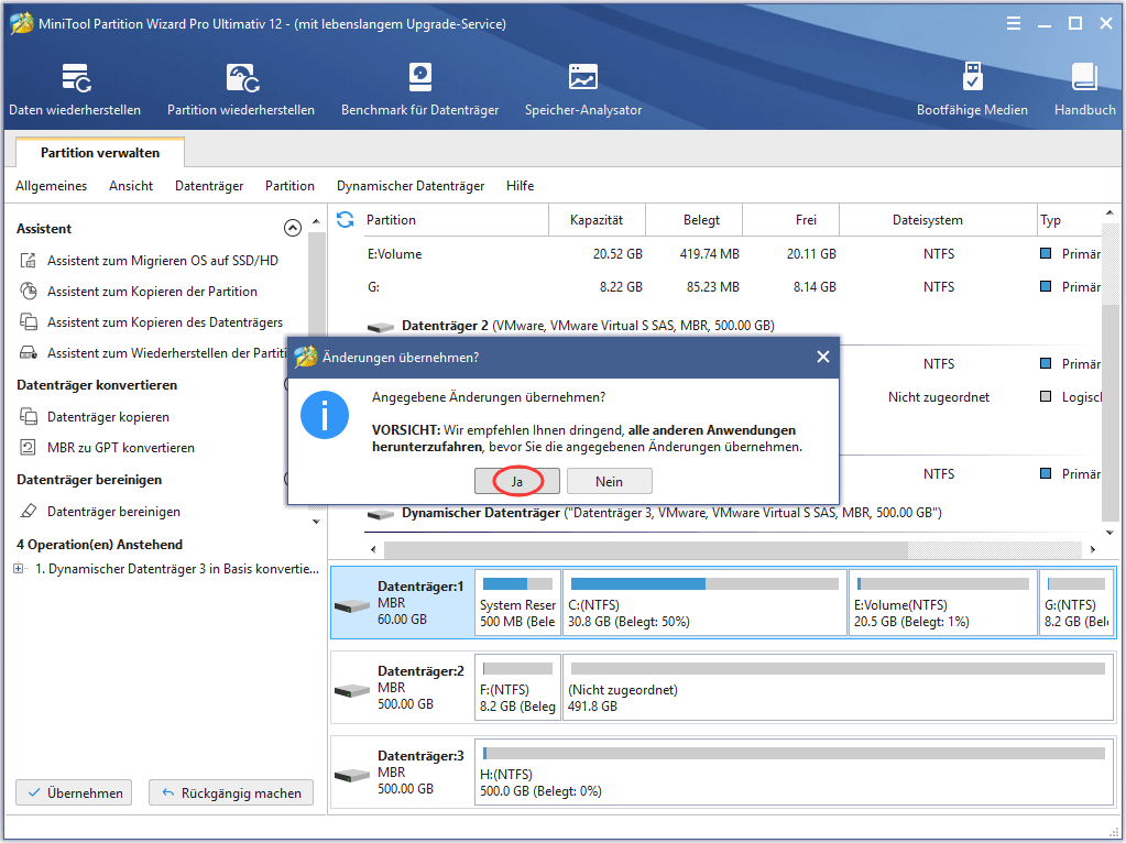 Wie wird Dynamischer Datenträger in Basis konvertiert | Partition ...