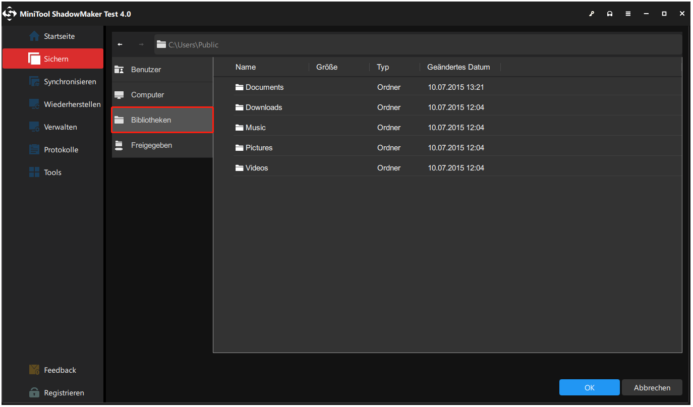 So Sichern Sie Eine Partition Mit Minitool Shadowmaker Minitool