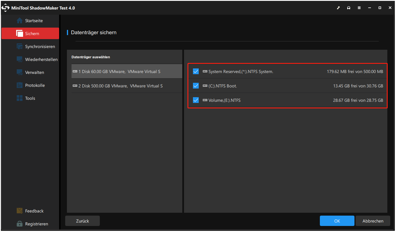 So sichern Sie Ihren Datenträger mit MiniTool ShadowMaker unter Windows 11/10/8 - MiniTool