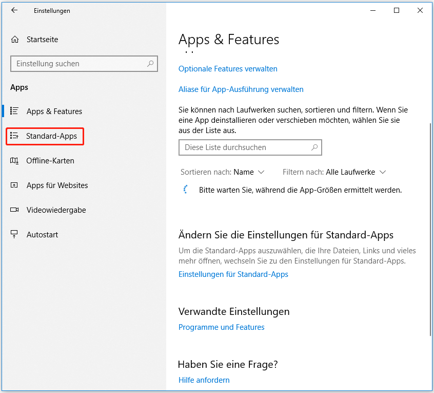 So legen Sie Standardprogramme/-apps in Windows 10 fest - MiniTool