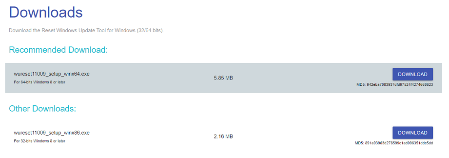 Windows Update Reset (Fix It) Tool herunterladen/verwenden (32/64 Bits ...